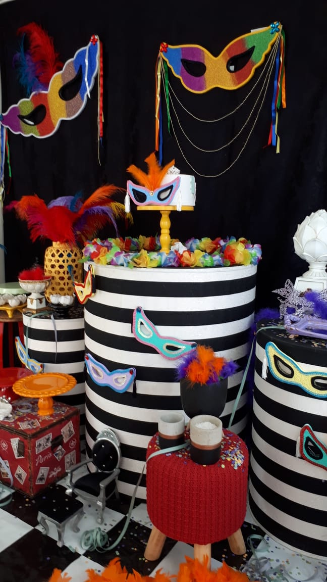 Chás temáticos: carnaval! - Projeto Noivinha | Por Jéssica Moraes