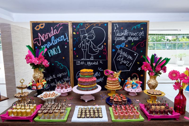 Chás temáticos: carnaval! - Projeto Noivinha | Por Jéssica Moraes